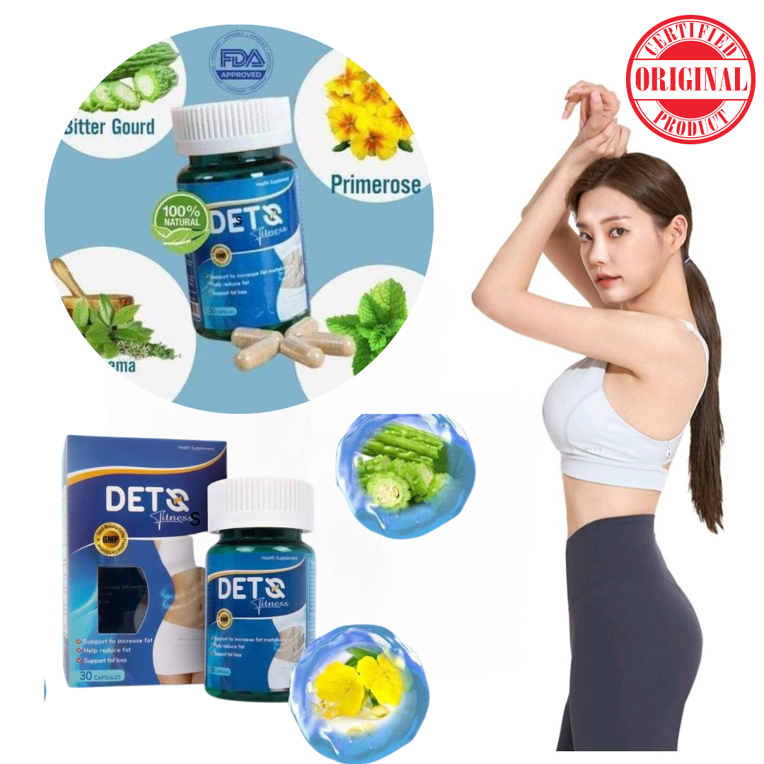 DETO Fitness Slimming Capsule (30 Capsules) Support Weight Loss and En – Vermerch